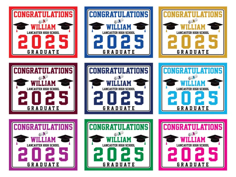 Custom Graduation Yard Sign 2025 – Voila Print Inc