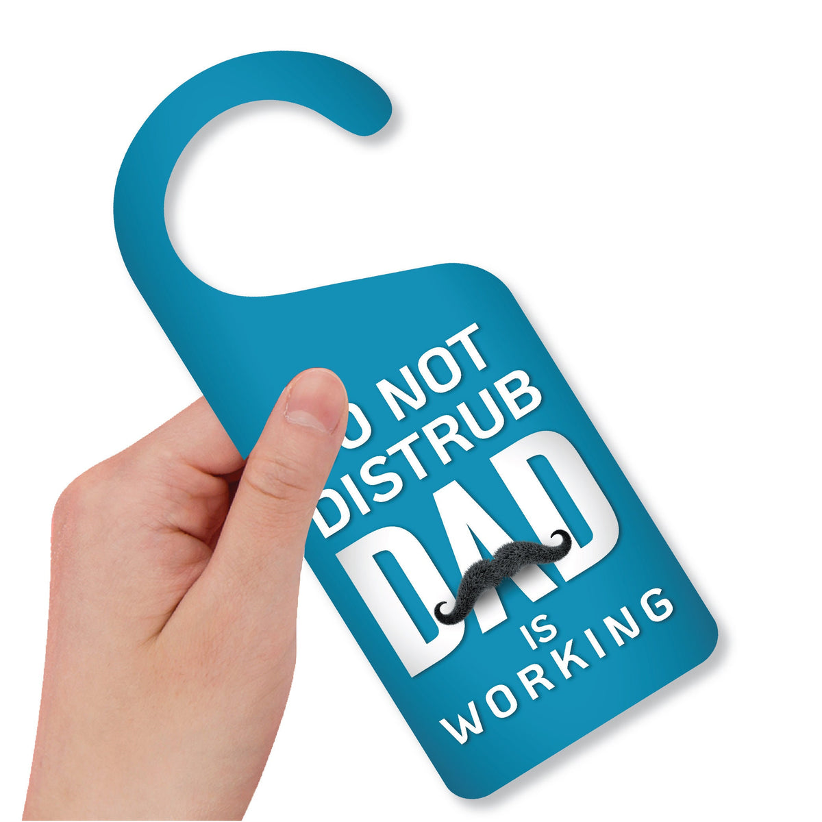 Dad Is Working Door Hanger, Work Status Doorknob Sign, PVC Door Knob H ...