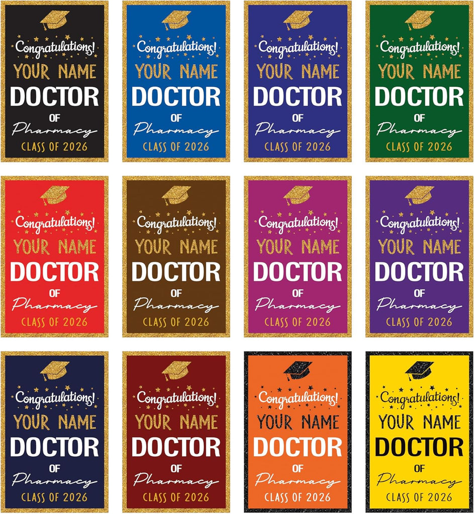 Personalized Doctor of Pharmacy Graduation Garden Flag, Double Sided ...