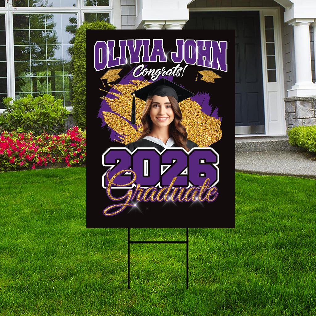 Personalized College Graduation Yard Sign 2026, College Logo Sign, Cus ...
