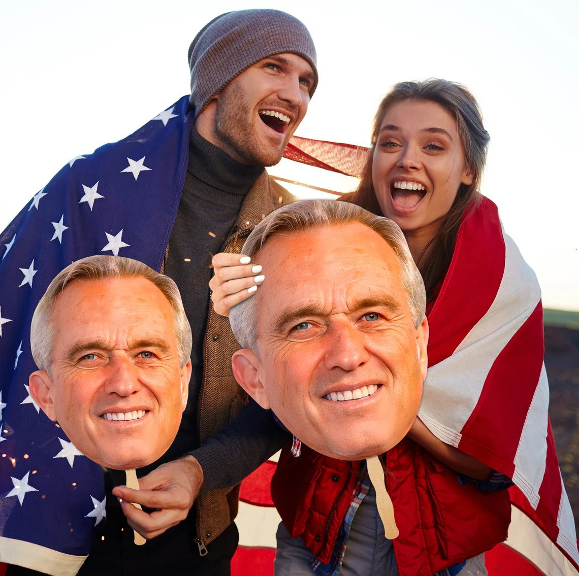 Robert F. Kennedy Jr. Face Fans, RFK Jr. Big Head Cutouts – Voila Print Inc