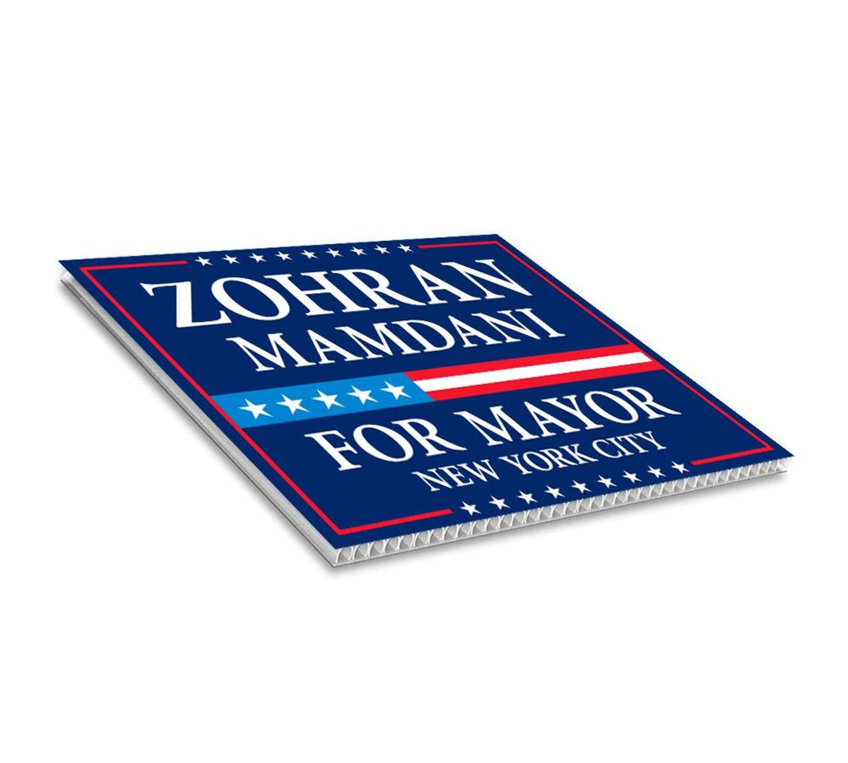 Zohran Mamdani For New York City Mayor 2025 Election Yard Sign, Corrug ...