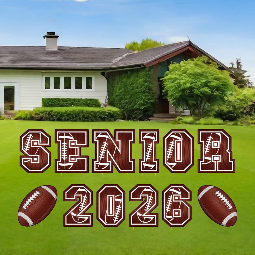 Football Yard Signs 2026, Senior Night Lawn Decorations with Stakes, G ...