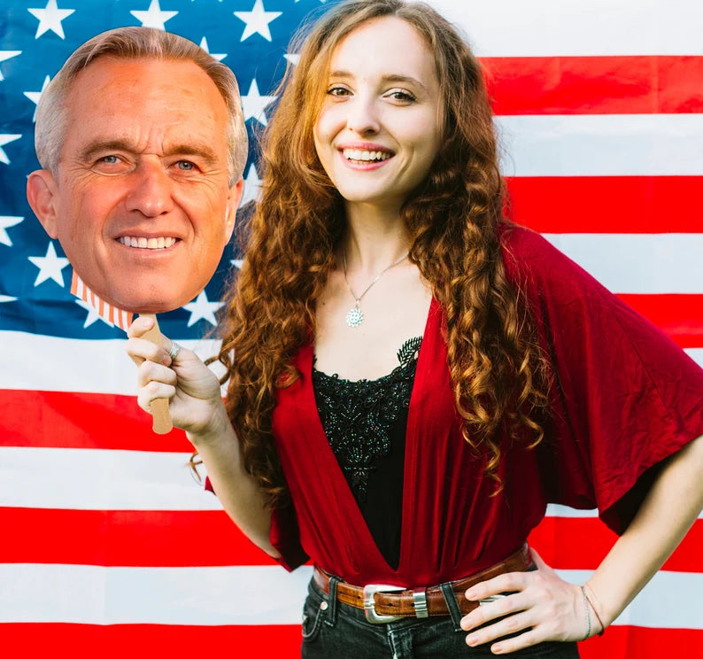 Robert F. Kennedy Jr. Face Fans, RFK Jr. Big Head Cutouts – Voila Print Inc