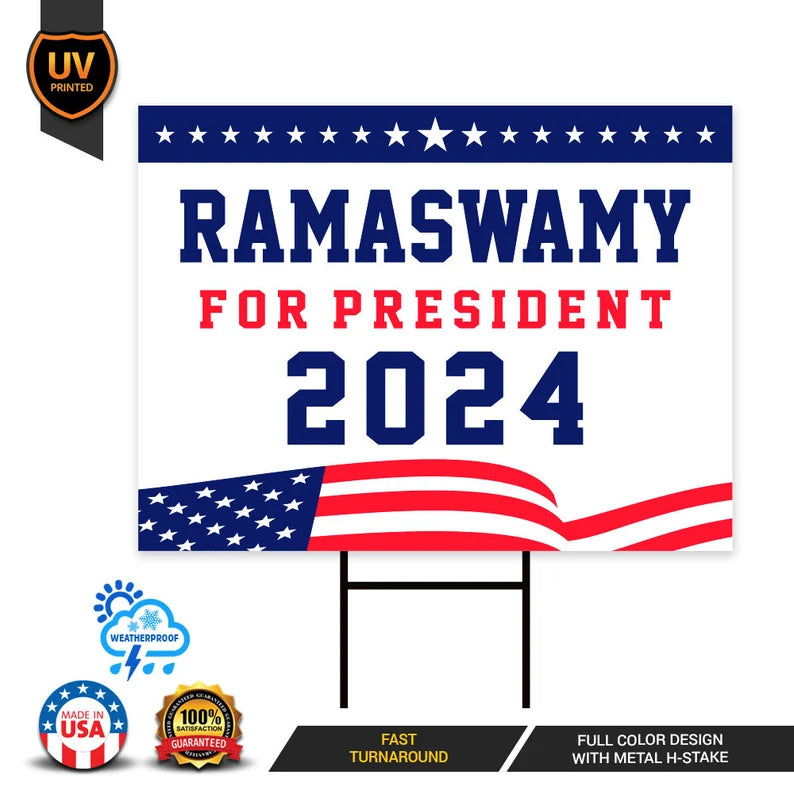 Vivek Ramaswamy 2024 Yard Sign – Voila Print Inc