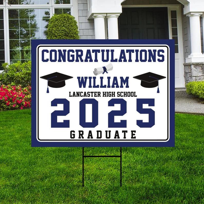 Custom Graduation Yard Sign 2025 – Voila Print Inc