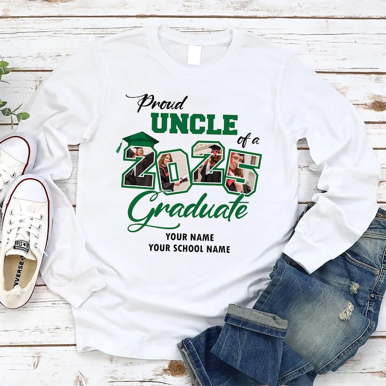 Custom Proud Family Graduation Long Sleeve Shirt, Group 2025 Grad Shirt ...
