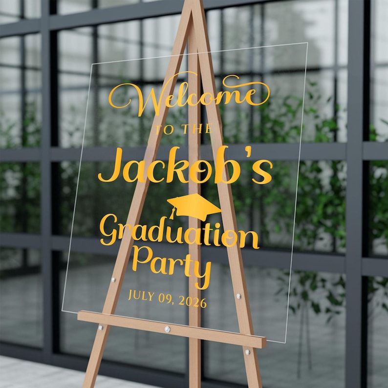 2026 Graduation Party Welcome Sign, Graduation Decor Sign, College Gra ...