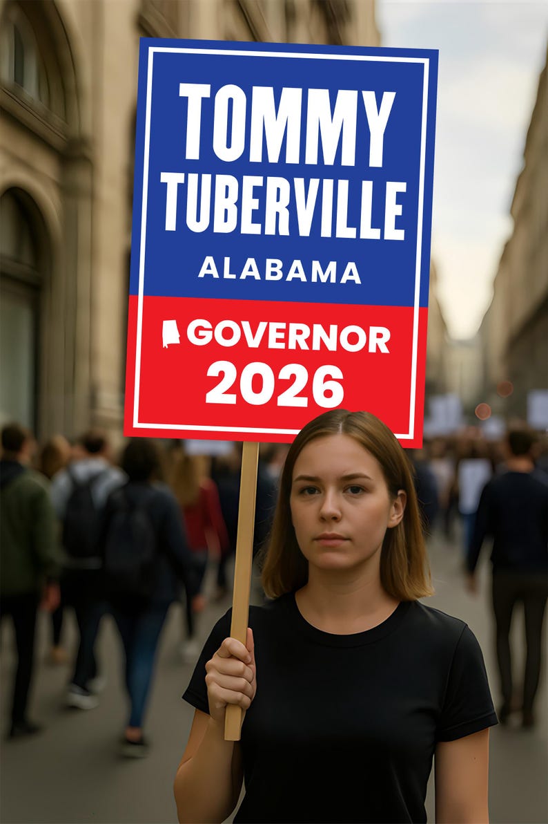 Tommy Tuberville For Alabama Governor 2026 Election Sign, Political ...