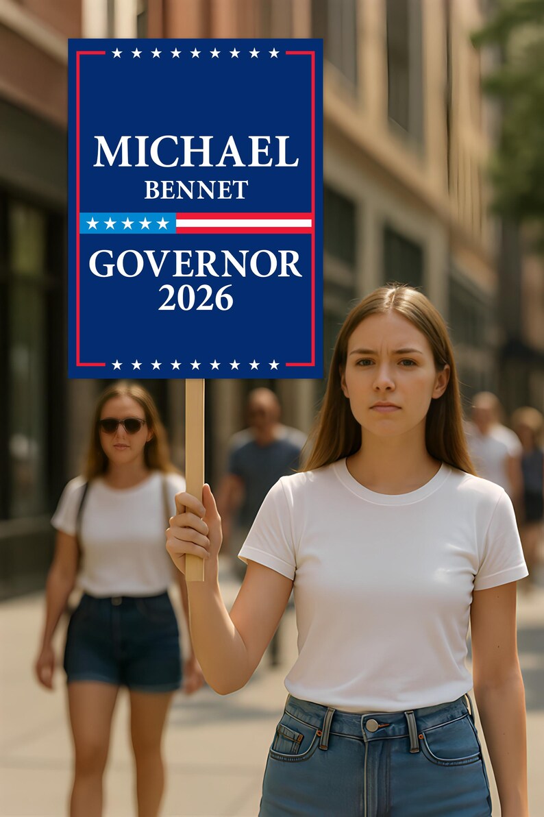 Michael Bennet For Colorado Governor 2026 Election Sign, Political ...