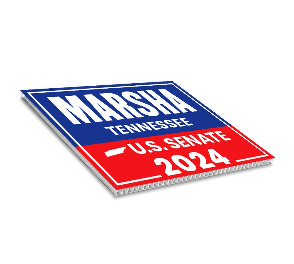 Marsha Blackburn US Senate Yard Sign - Coroplast US Senate Election Te ...