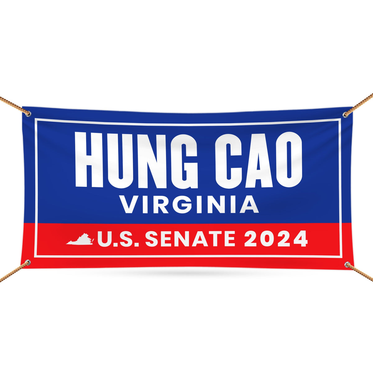 Hung Cao For Virginia U.S. Senate Banner Sign, 13 oz Waterproof US Sen ...