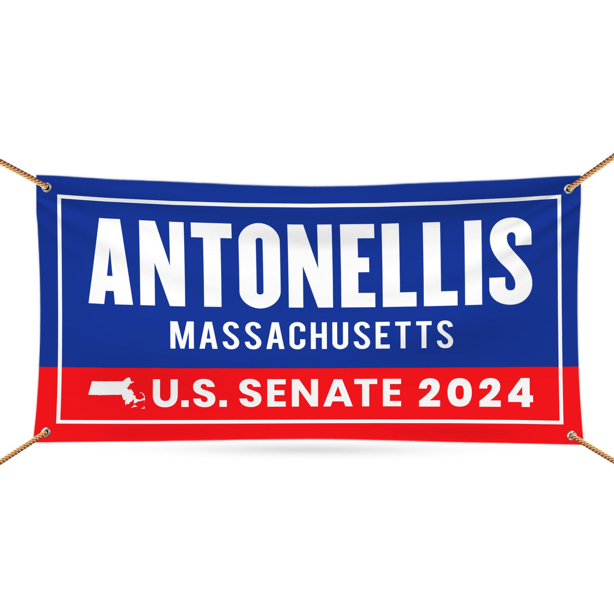 Robert Antonellis For Massachusetts U.S. Senate Banner Sign, 13 oz Wat ...