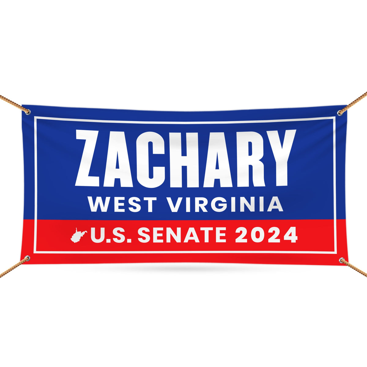 Zachary Shrewsbury For West Virginia U.S. Senate Banner Sign, 13 oz Wa ...