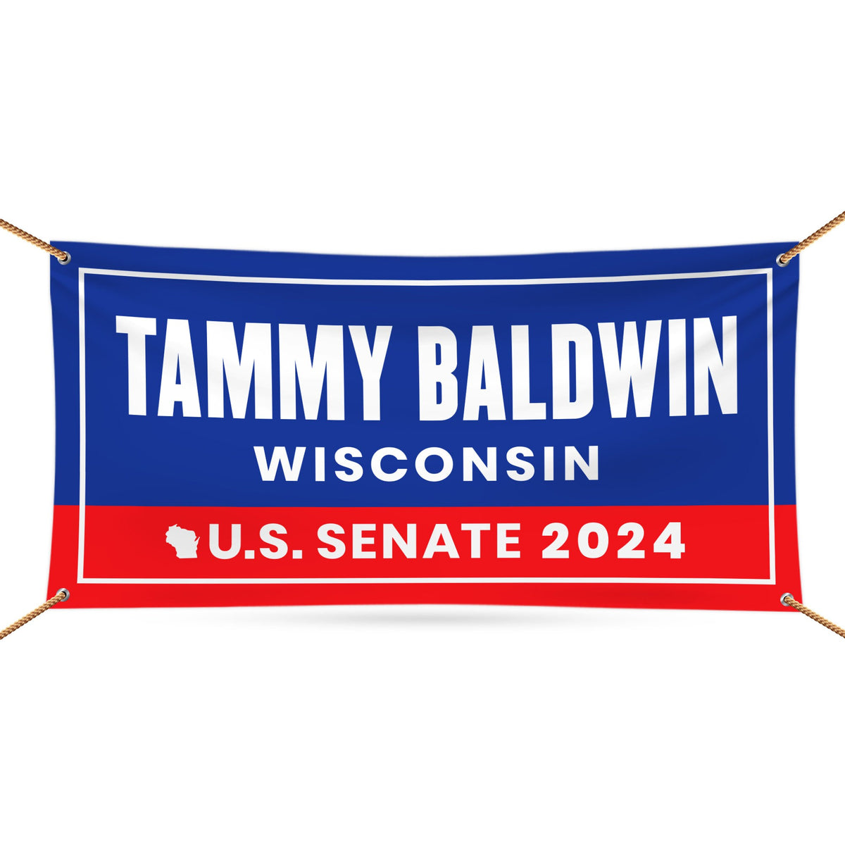 Tammy Baldwin For Wisconsin U.S. Senate Banner Sign, 13 oz Waterproof ...