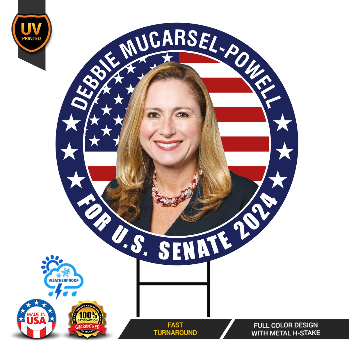 Debbie US Senate Yard Sign - Coroplast US Senate Election Florida 2024 ...