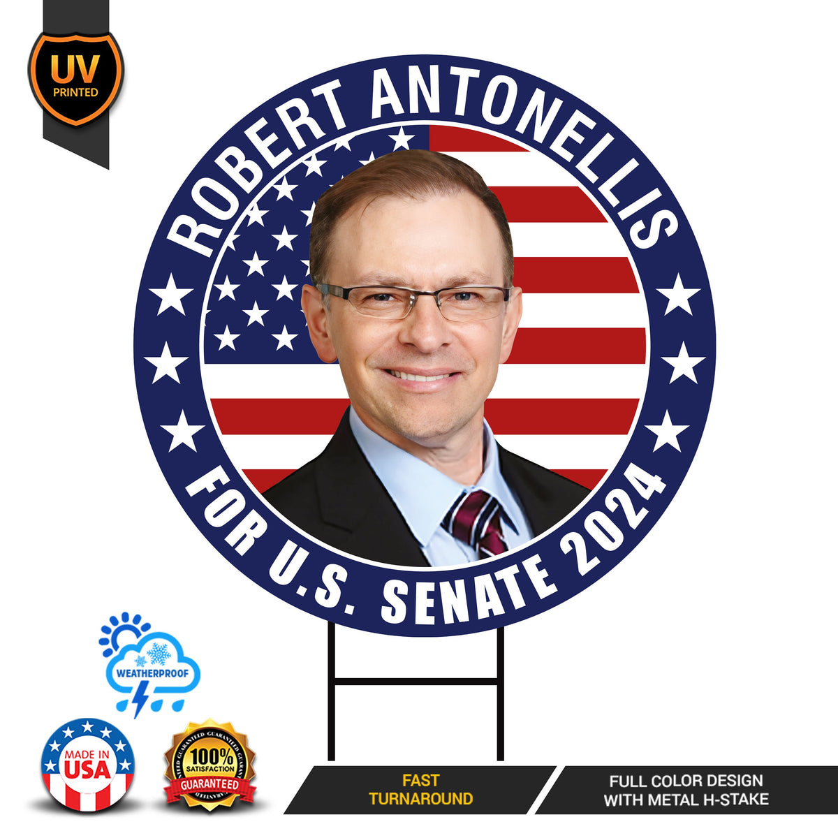 Robert Antonellis US Senate Yard Sign - Coroplast US Senate Election M ...