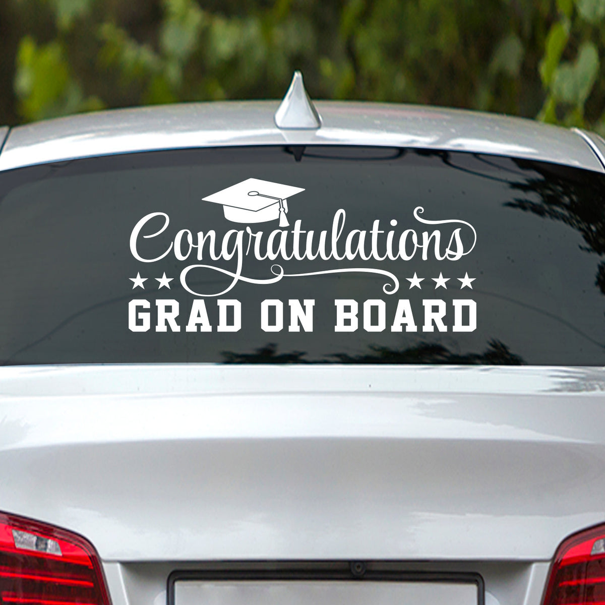 Congratulations Grad Sticker Vinyl Decal, Graduate Vinyl Sticker, Cong ...