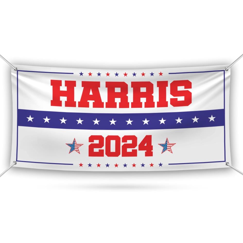 Kamala Harris 2024 Banner Sign, 13 Oz Kamala Harris For President 2024 ...
