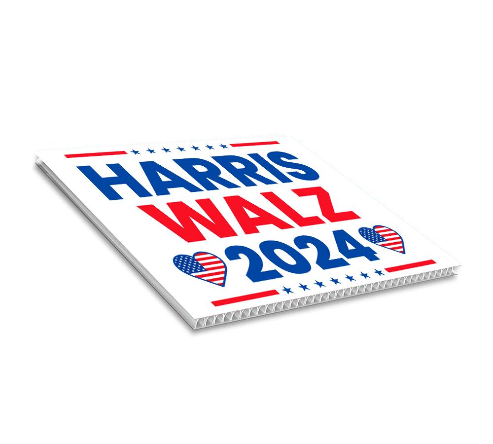 Harris Walz 2024 Yard Sign - Coroplast Kamal Harris For President 2024 ...