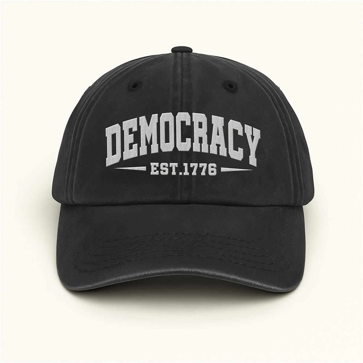 Democracy No Kings In America Embroidered Hat, Gift For Anti MAGA, Anti ...