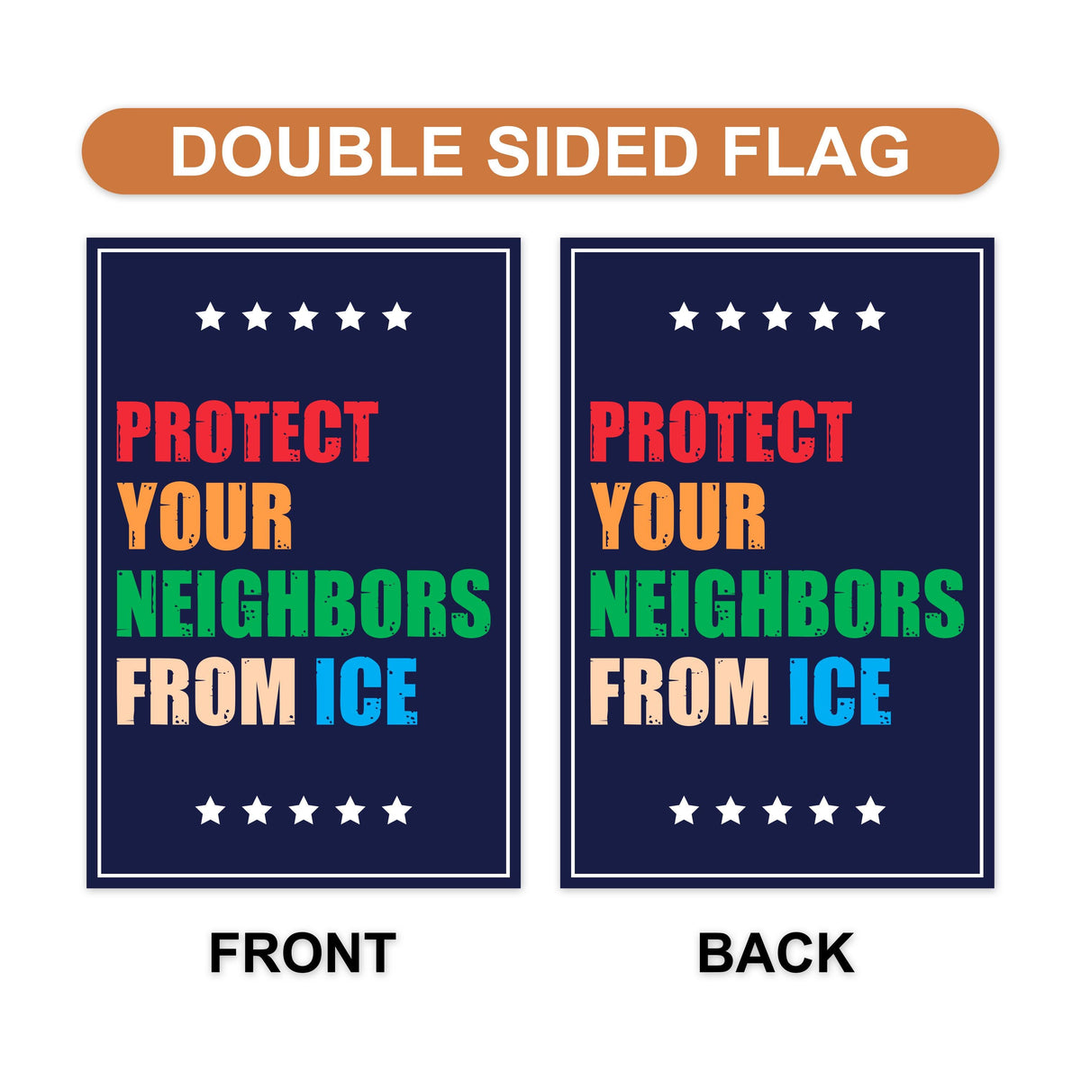 Protect Your Neighbors From ICE Protest Garden Flag, Resist Hate Flag ...