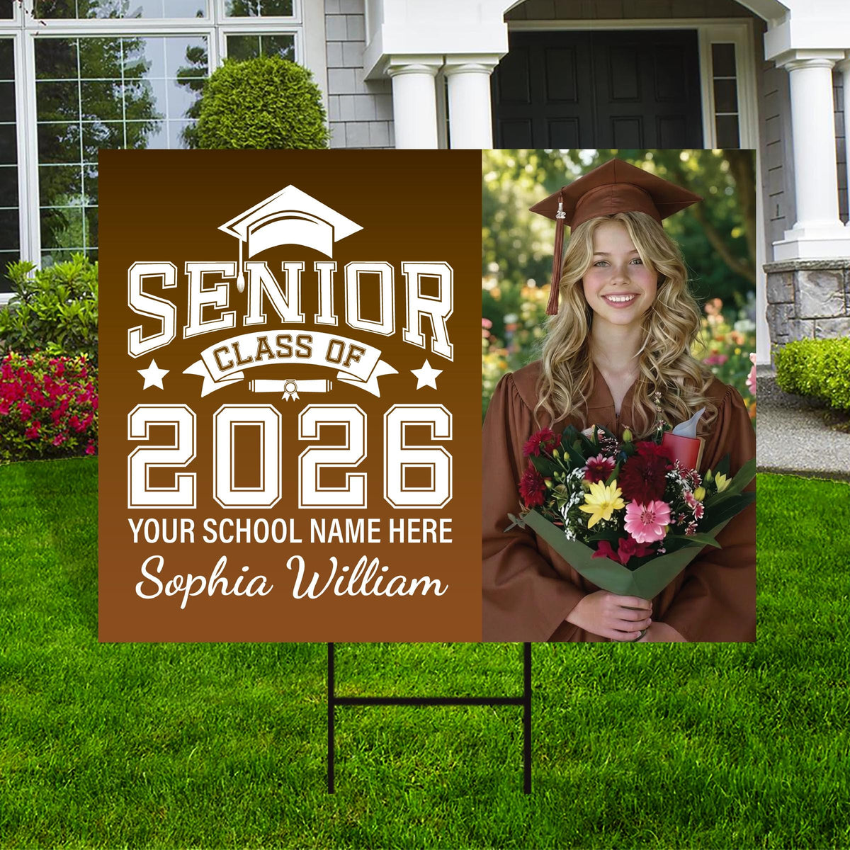 Personalized Senior Graduation Yard Sign 2026 with Photo - Grad Sign ...
