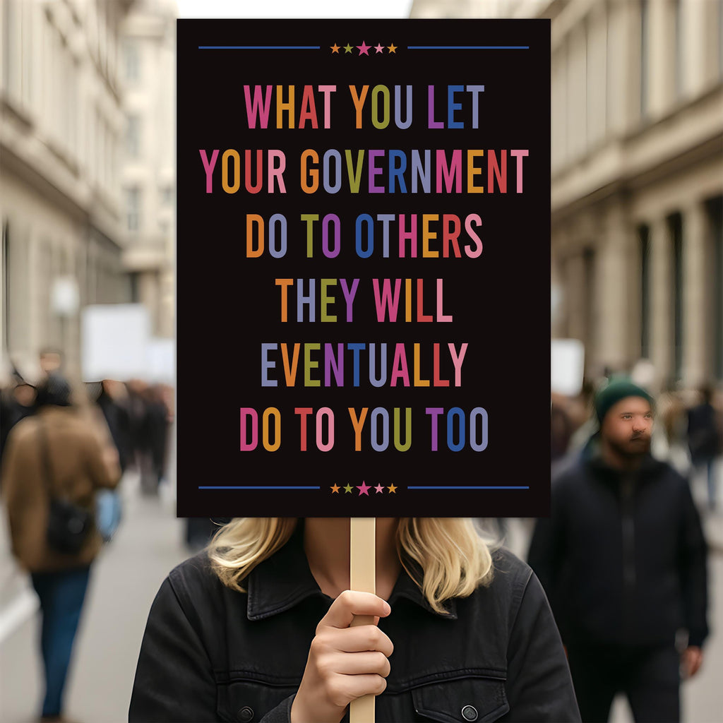 Abolish ICE No One Is Illegal Protest Sign, No Kings In America, Anti ...