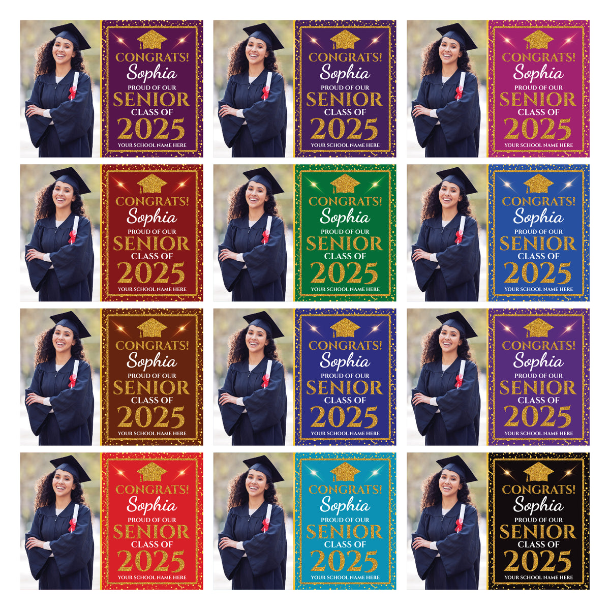 Personalized Graduation Yard Sign 2025 with Photo - Grad Sign, Class o ...
