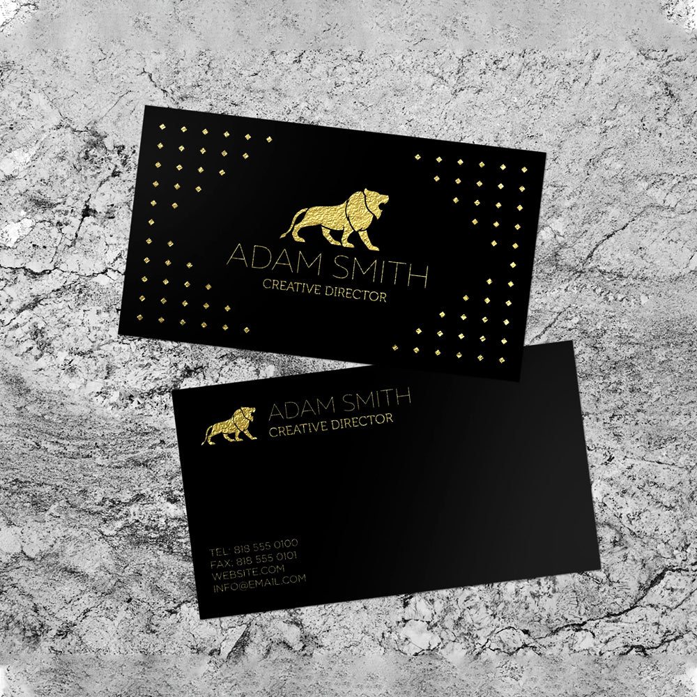 Raised Foil Business Cards – Voila Print Inc