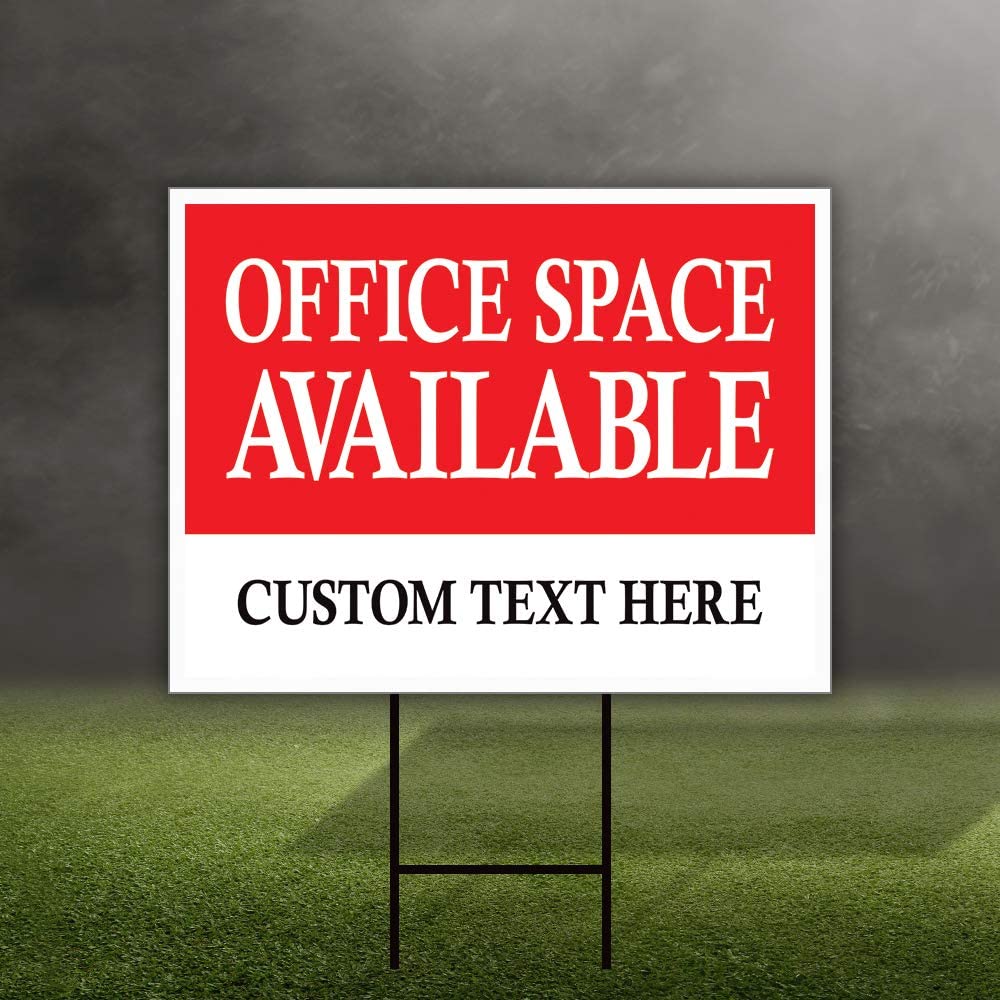 Custom Office Space Available Yard Sign – Voila Print Inc