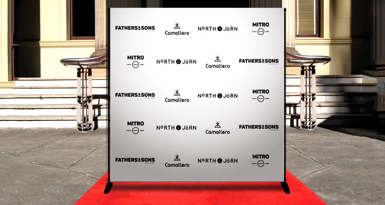 Step and Repeat Backdrop – Voila Print Inc