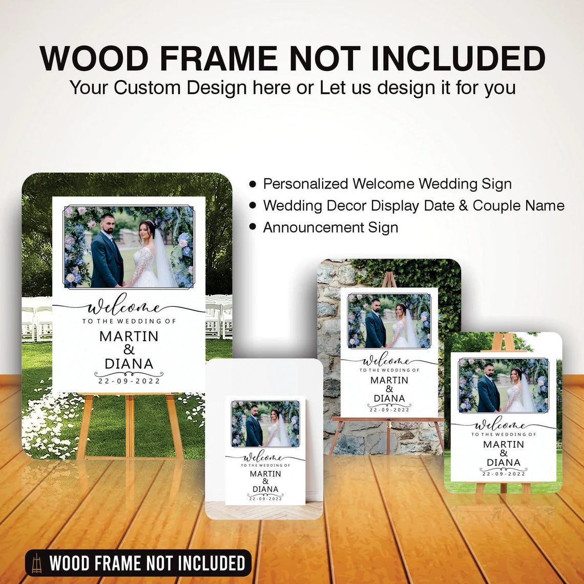 Custom Wedding Foam Board Poster Sign – Voila Print Inc