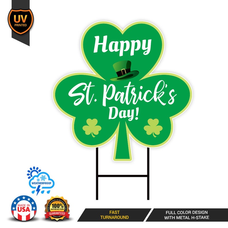 St. Patrick's Day Yard Sign – Voila Print Inc