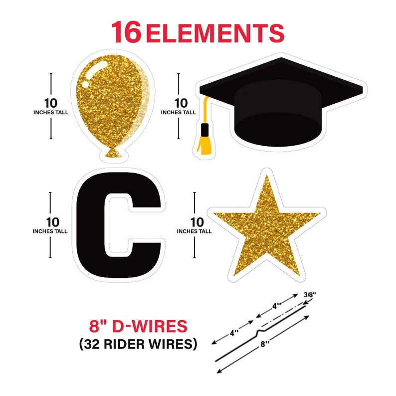 Congrats Grad Yard Sign Letters – Voila Print Inc