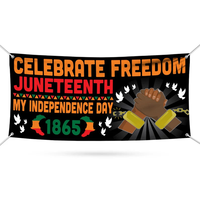 Juneteenth Banner Sign – Voila Print Inc