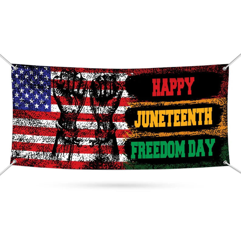 Juneteenth Banner Sign – Voila Print Inc