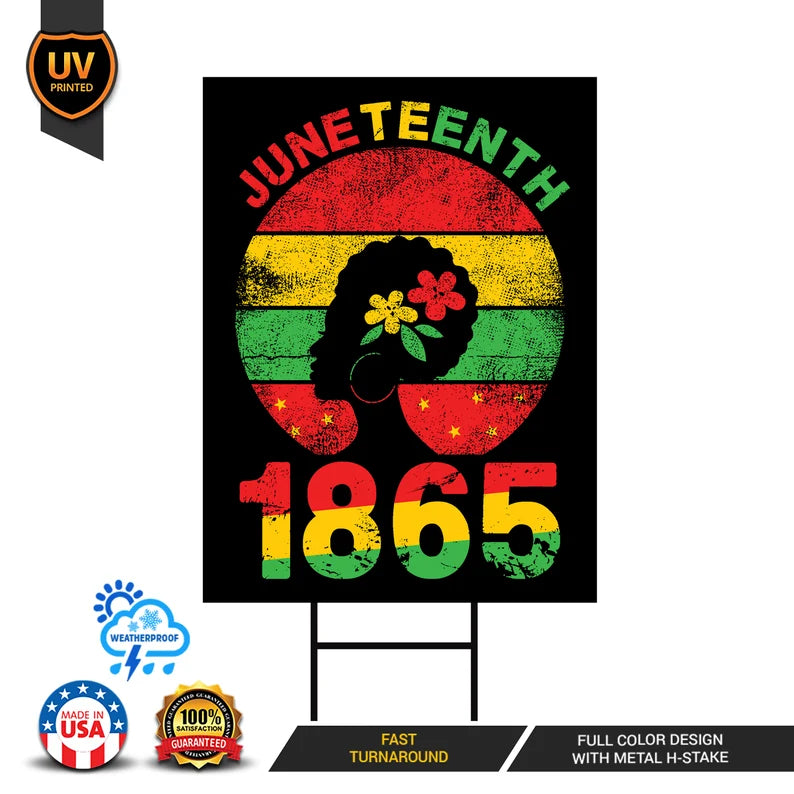 Juneteenth Day Yard Sign – Voila Print Inc