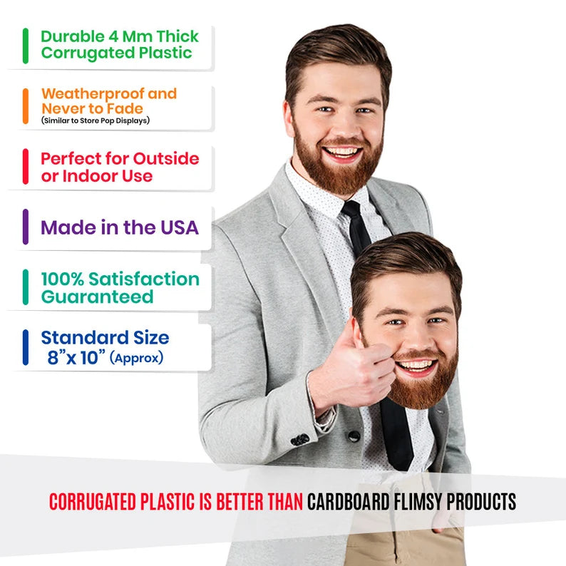 Custom Face Fans Head Coutouts – Voila Print Inc