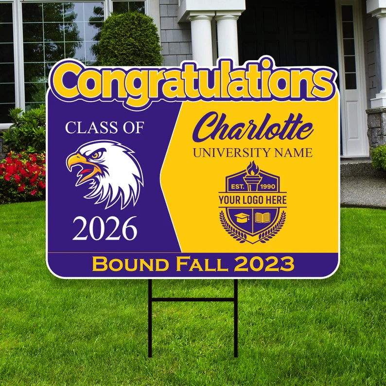 Personalized College Bound Future Yard Sign – Voila Print Inc